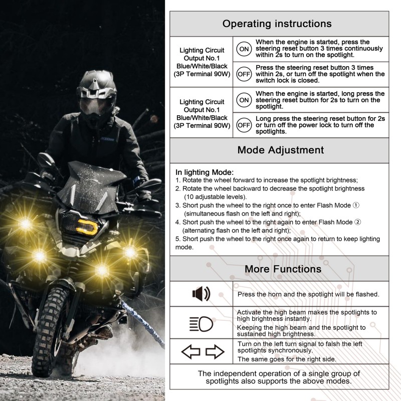 BMW R1250ADV/K51 light controller